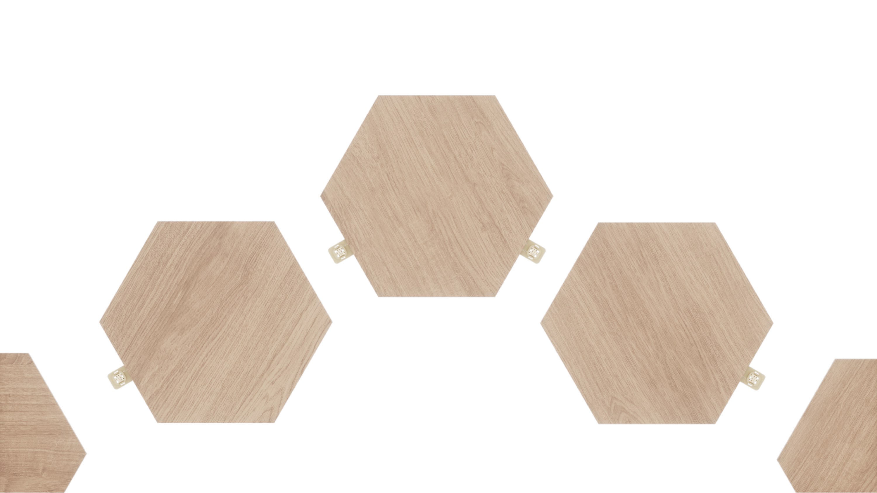 Smart Lighting Decor | USA » Nanoleaf Elements Wood Look Hexagons