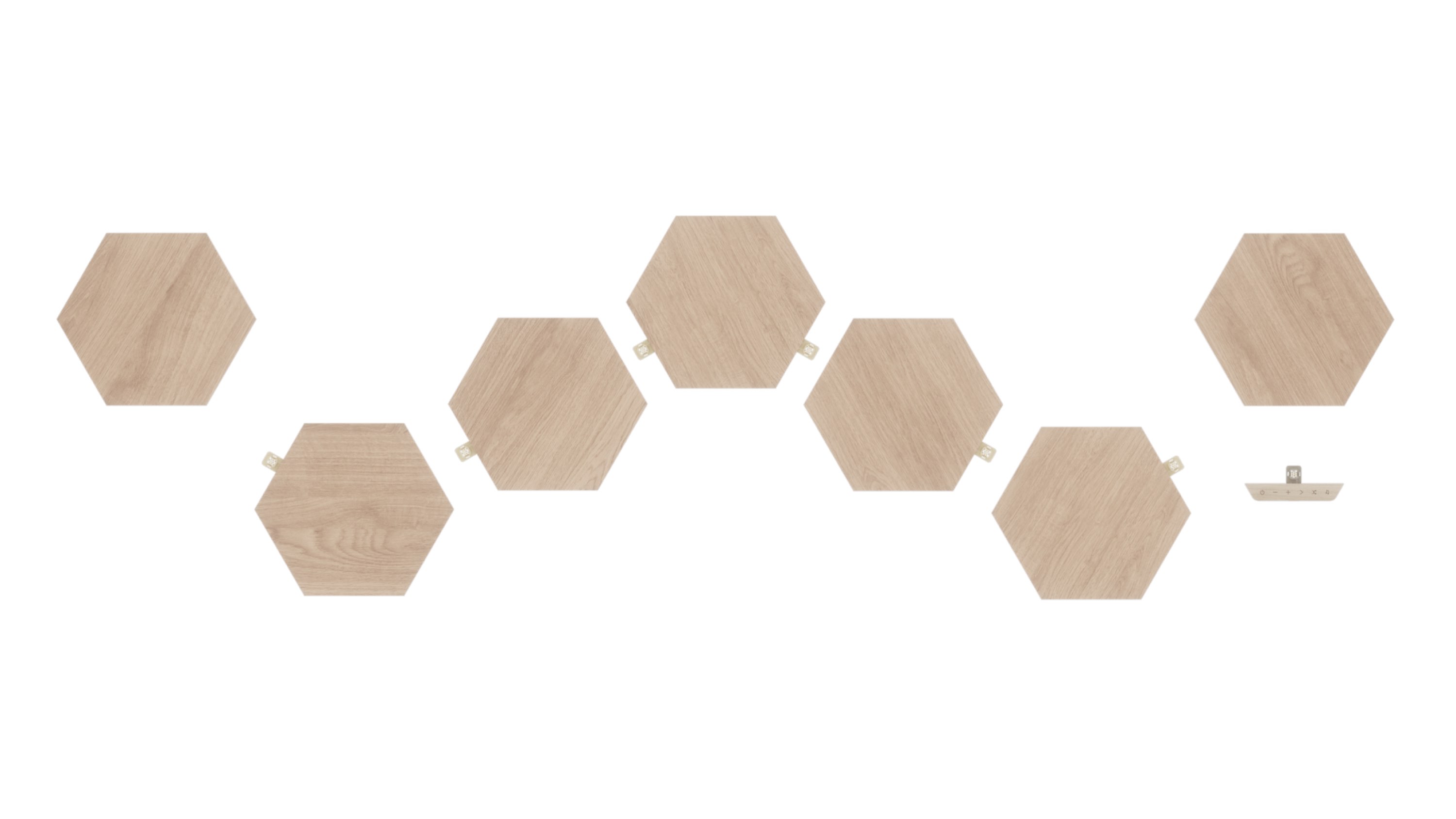 Smart Lighting Decor | USA » Nanoleaf Elements Wood Look Hexagons