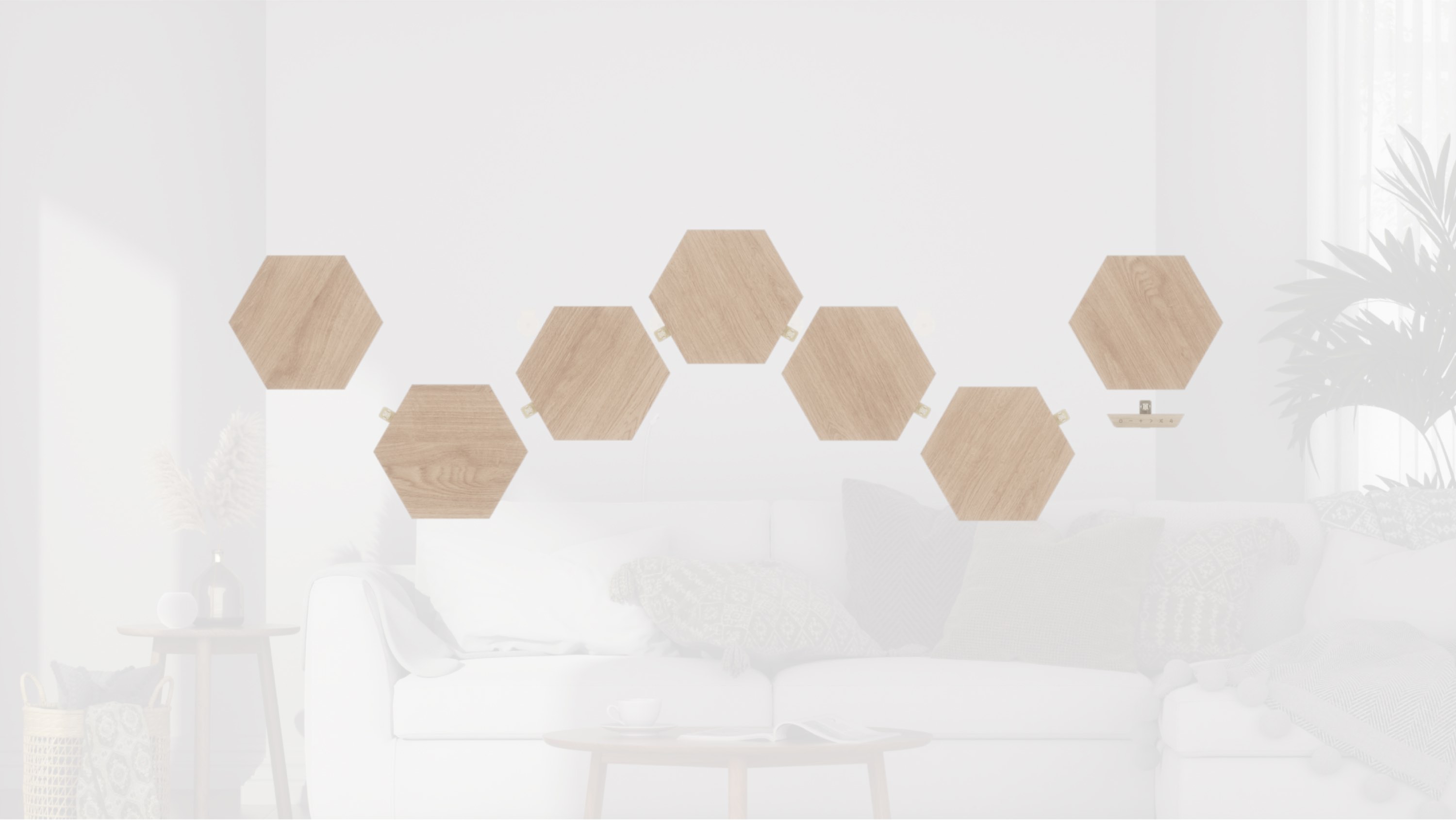 Smart Lighting Decor | USA » Nanoleaf Elements Wood Look Hexagons
