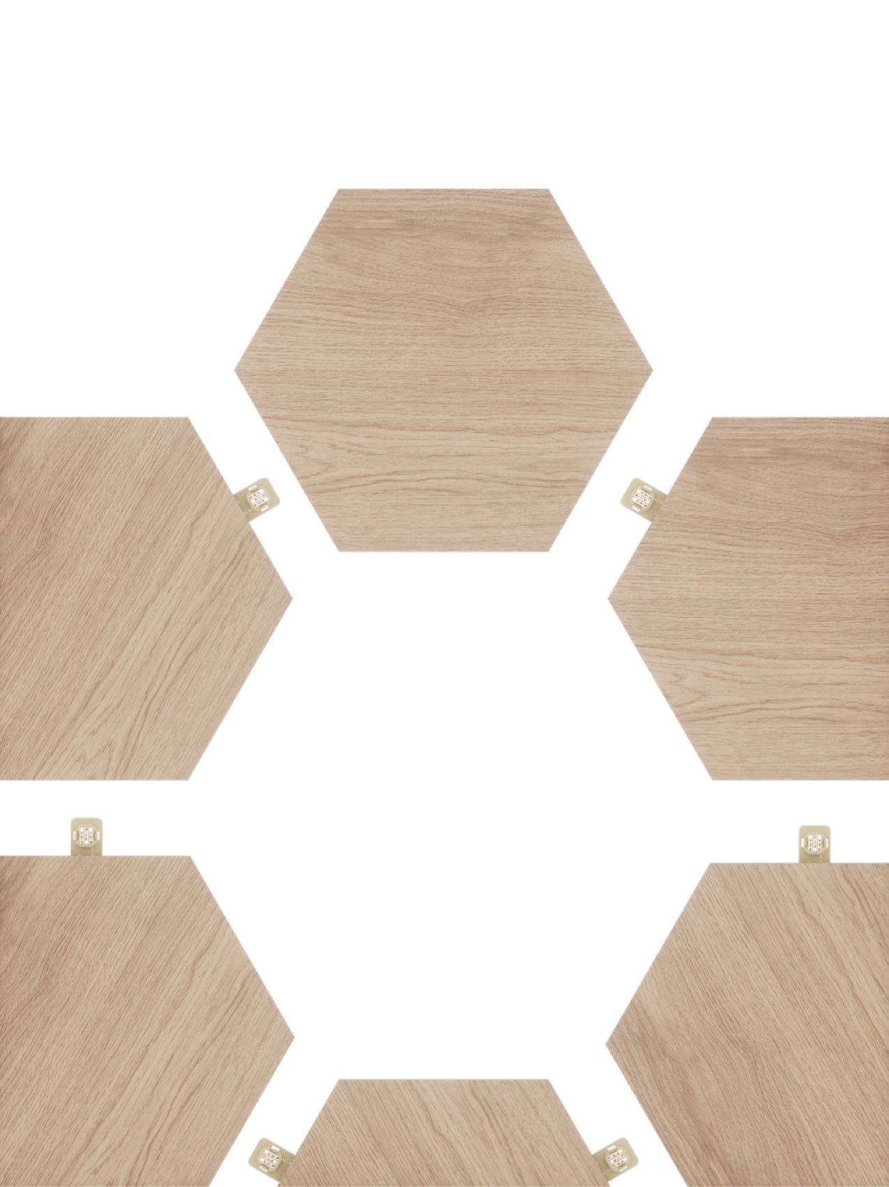 Smart Lighting Decor | USA » Nanoleaf Elements Wood Look Hexagons