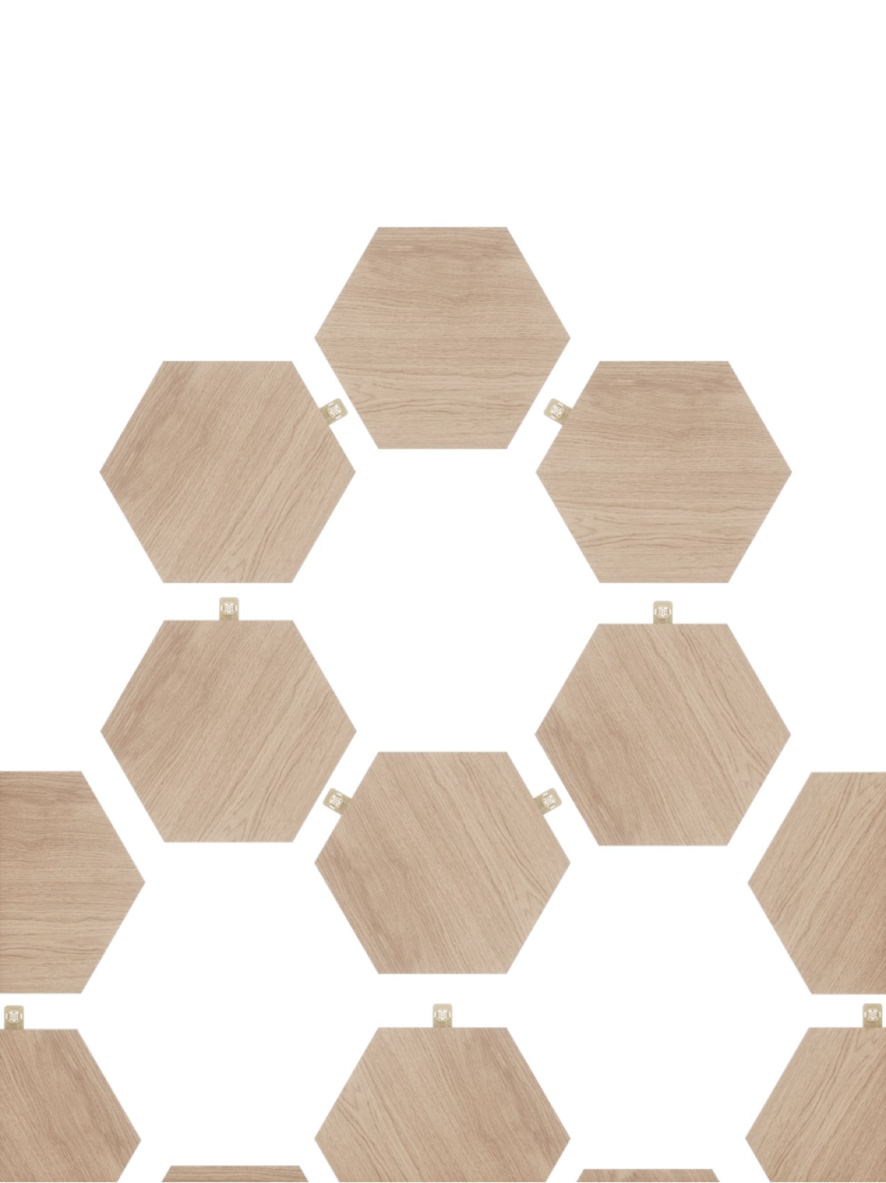 Smart Lighting Decor | USA » Nanoleaf Elements Wood Look Hexagons