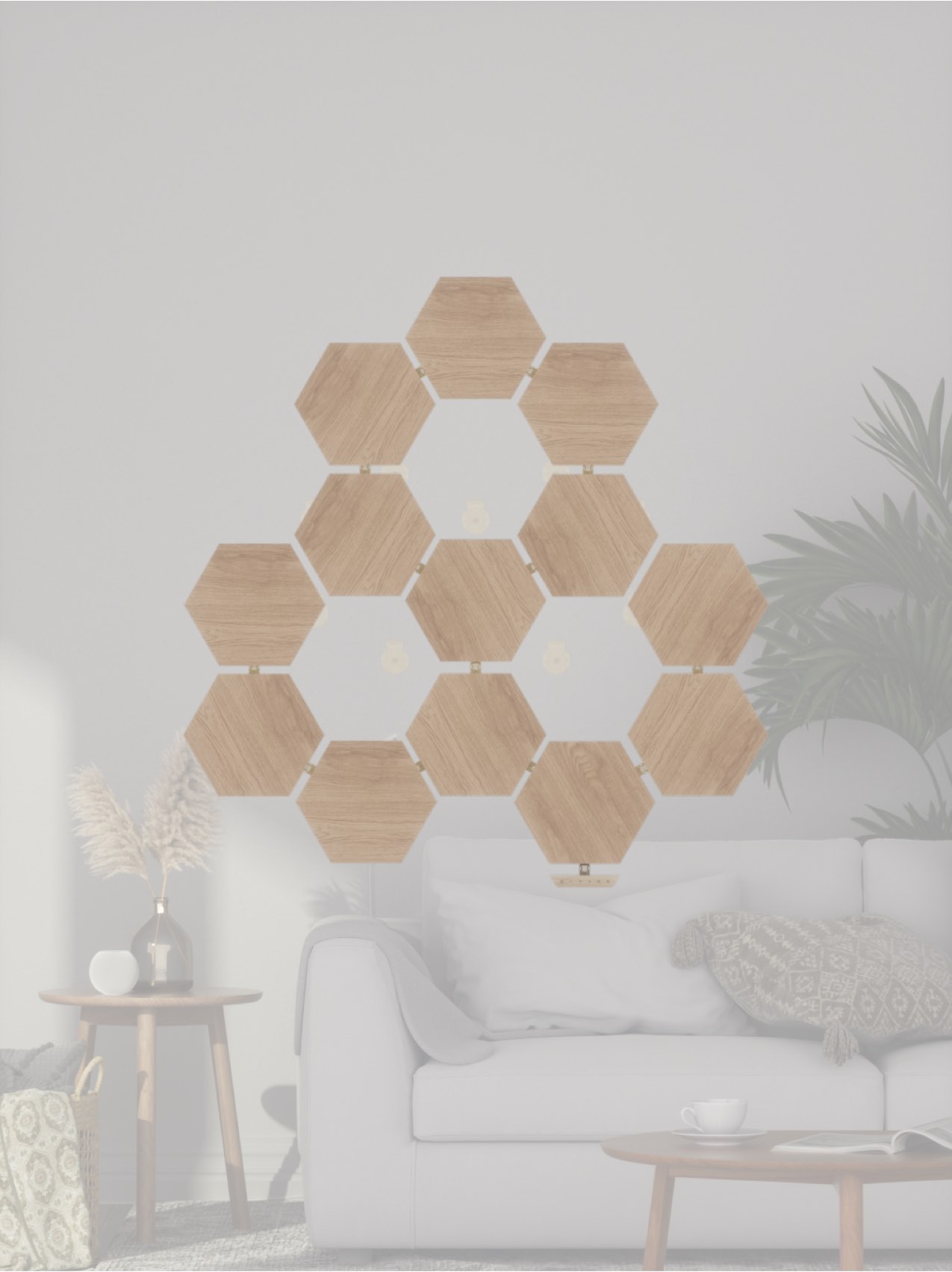 Smart Lighting Decor | USA » Nanoleaf Elements Wood Look Hexagons