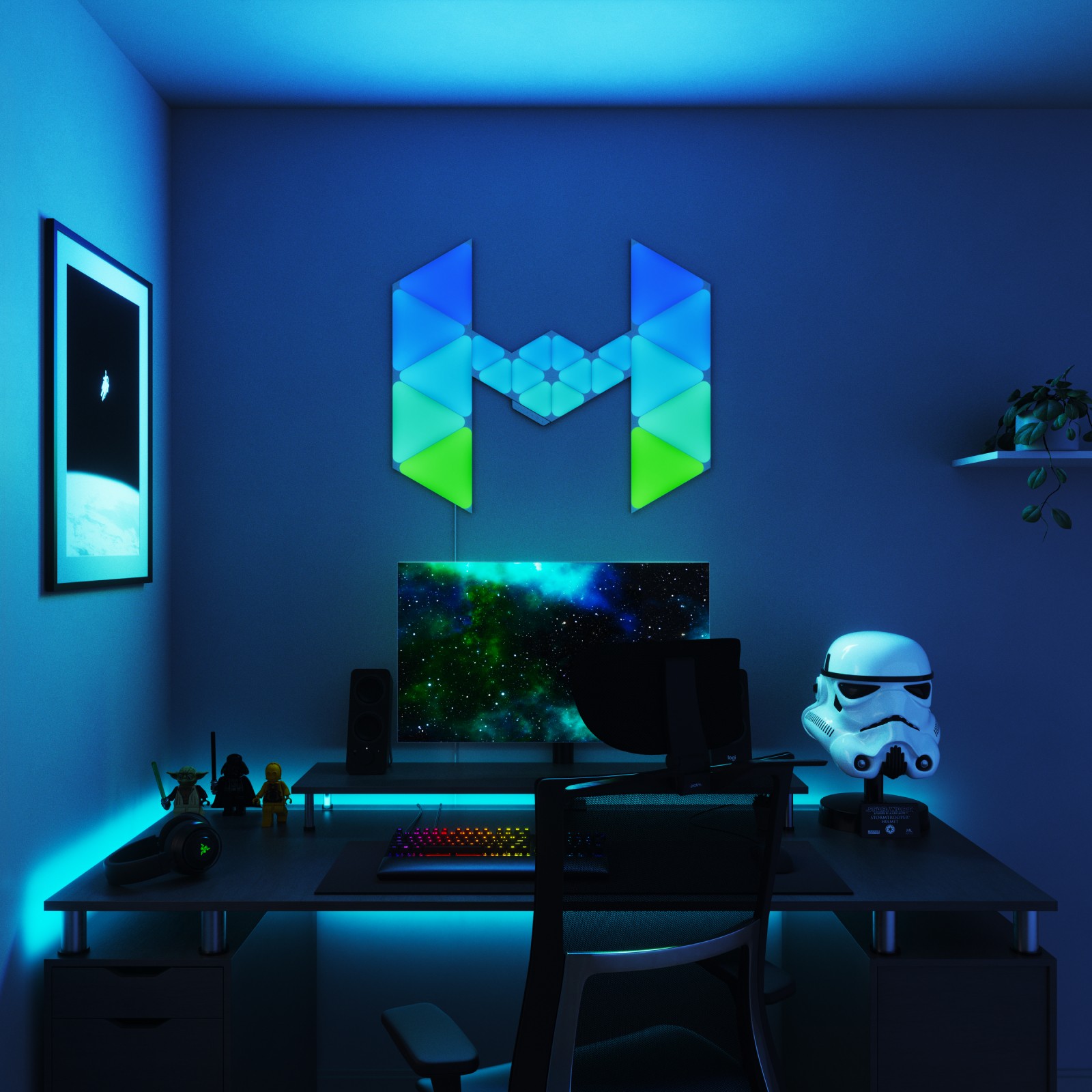 Light Fighter Craft Bundle (20 panels) - KIT_NF047K03-20TW01 | Nanoleaf